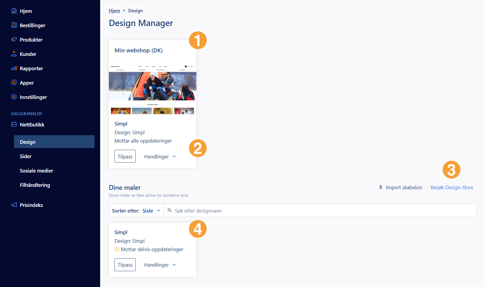 Design Manager - DanDomain